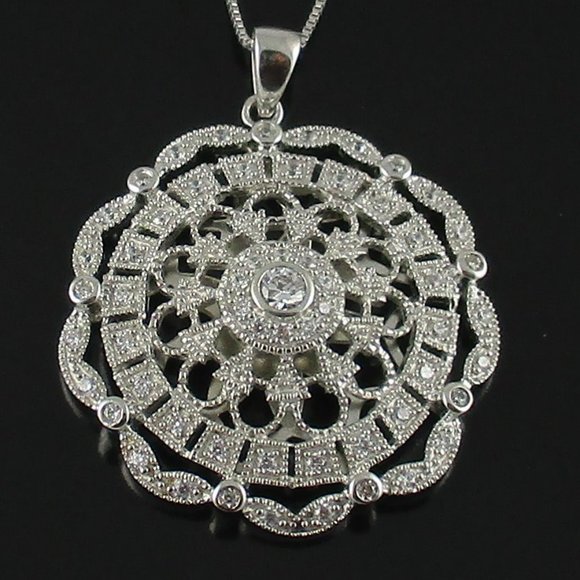 HSN | Jewelry | Ct Absolute Medallion Pendant With Chain | Poshmark